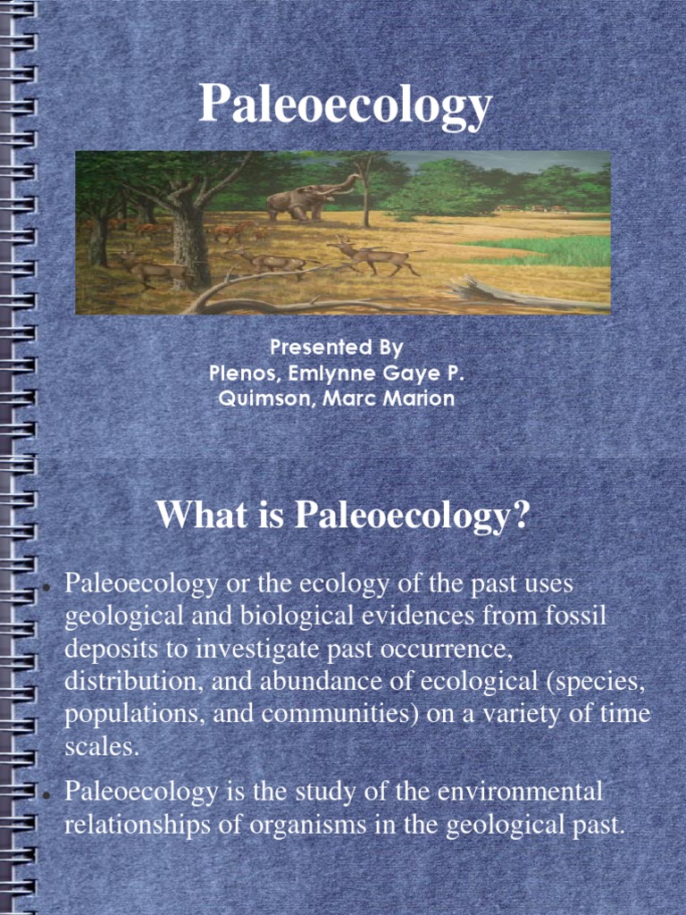 Reconstructing Ecosystems of the Past: An Overview of the Fundamental ...