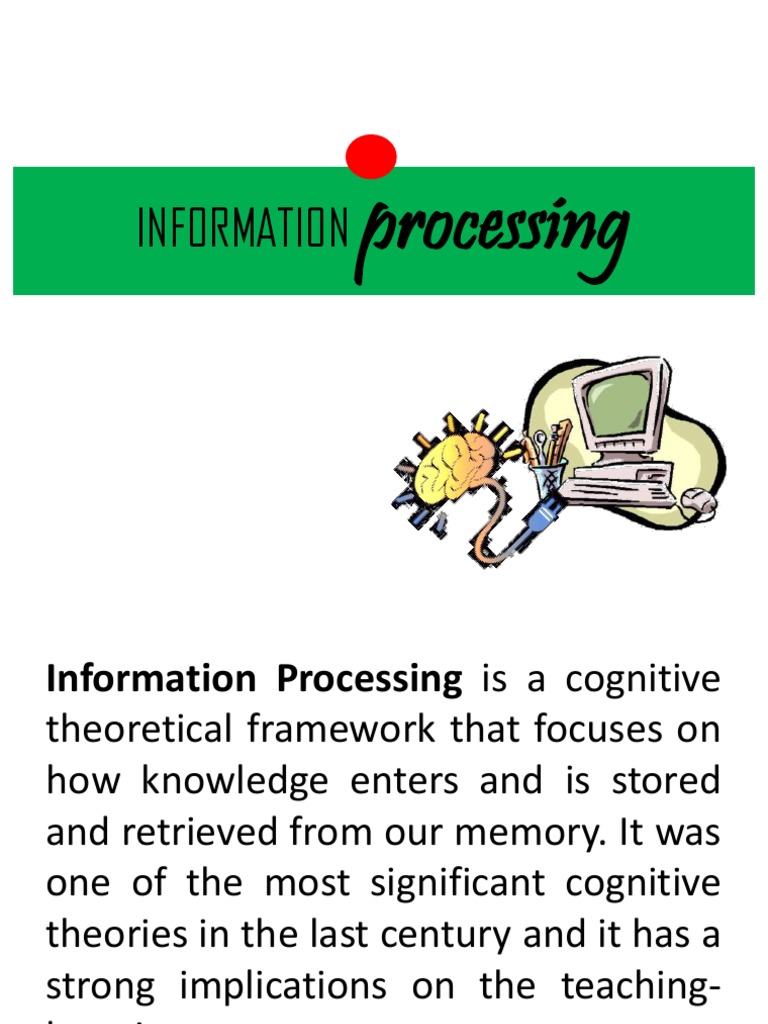 Information Processing | PDF | Career & Growth