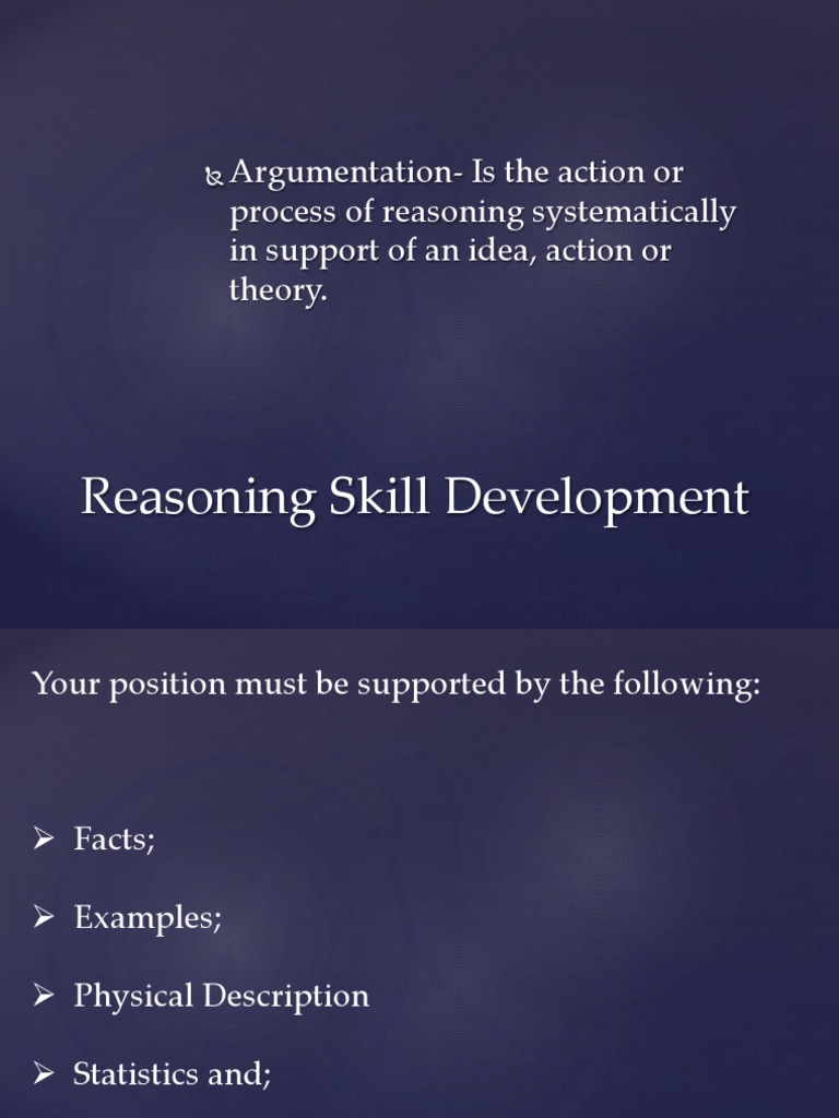 Reasoning Skill Development 1 | PDF | Argument | Analogy