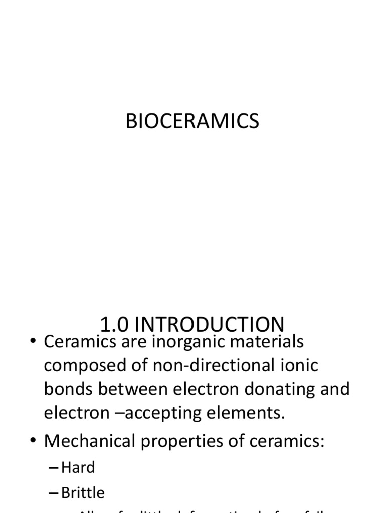 Biokeramik | PDF | Bioceramic | Ceramics