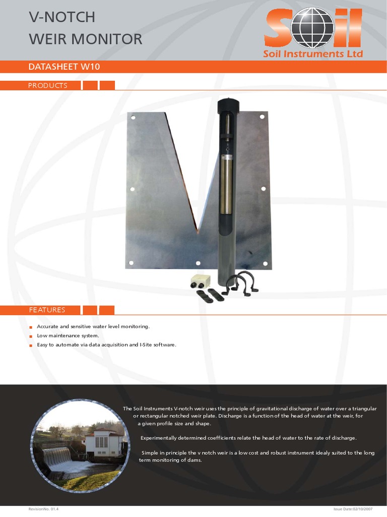 V-Notch Weir | PDF | Wire | Sensor