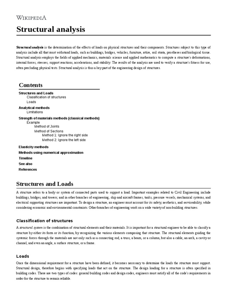 Structural Analysis: Classification of Structures | PDF | Structural ...