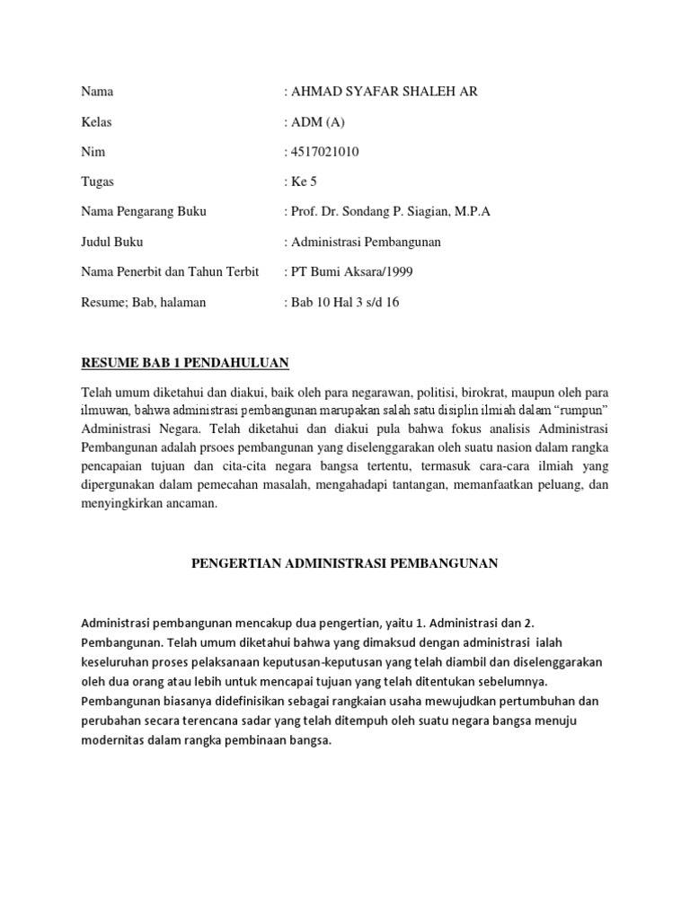 Resume Bab 1 Pendahuluan | PDF