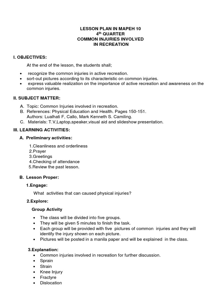 Lesson Plan - 5 E's | PDF | Lesson Plan | Behavior Modification
