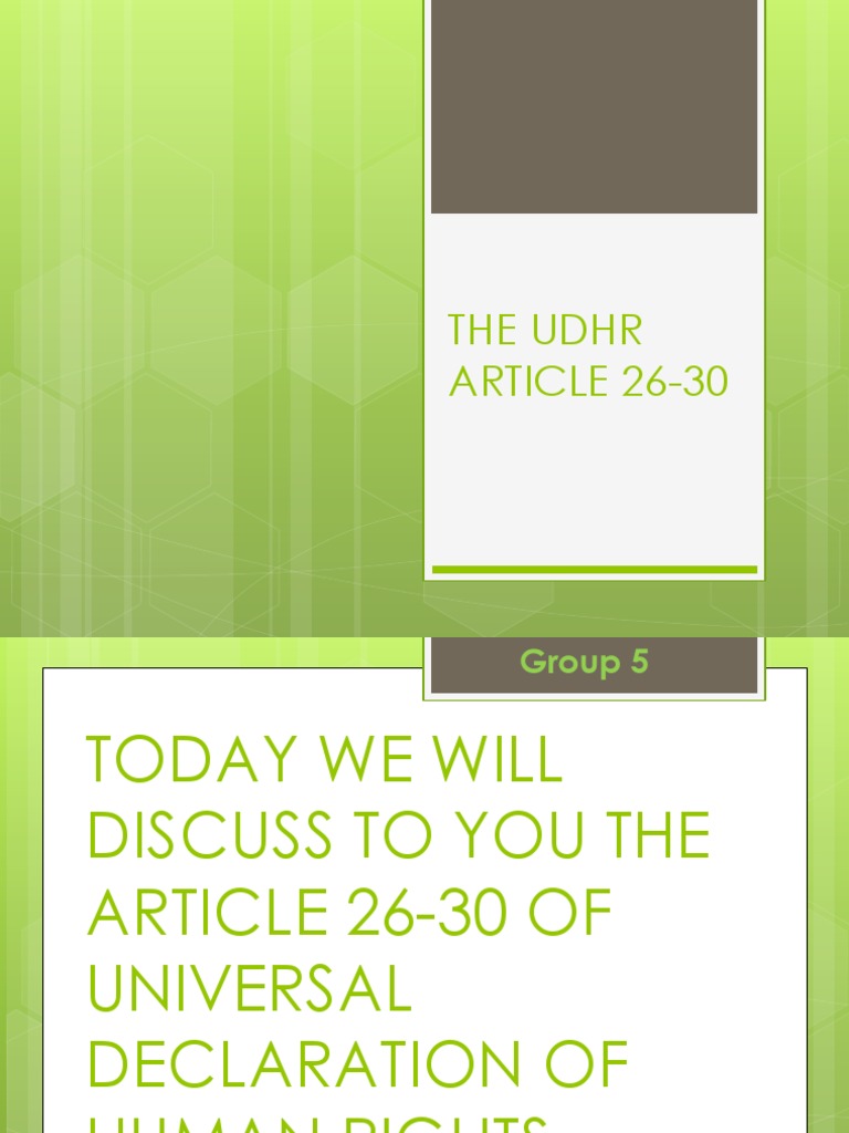 The Udhr | PDF | Rights | Government