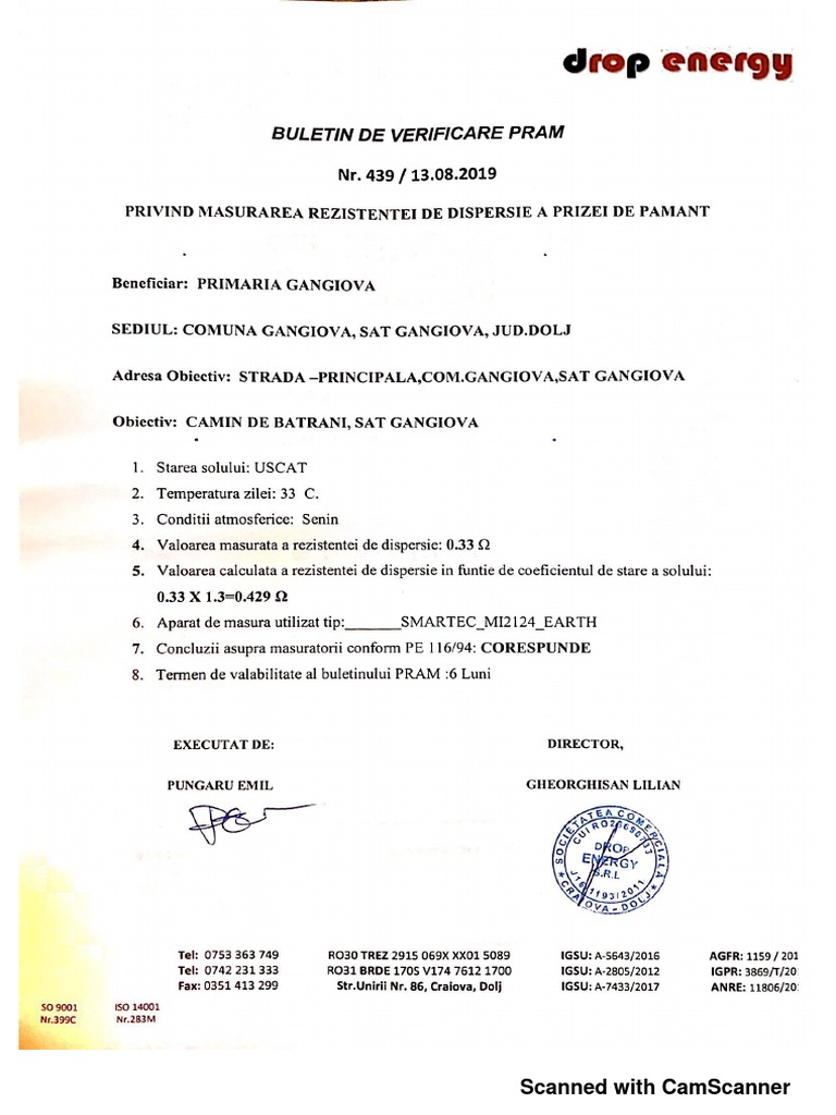 Buletin de Verificare | PDF