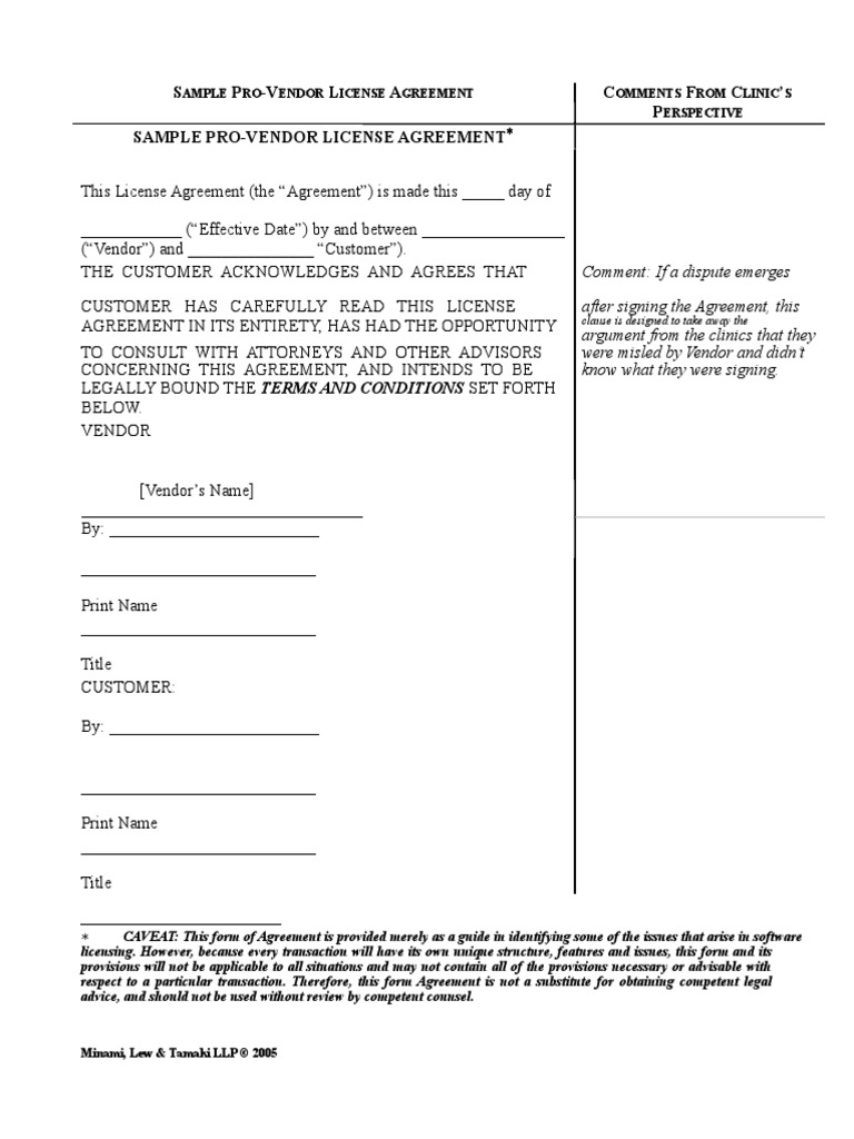 License Agreement Template 05 | PDF | Indemnity | Proprietary Software