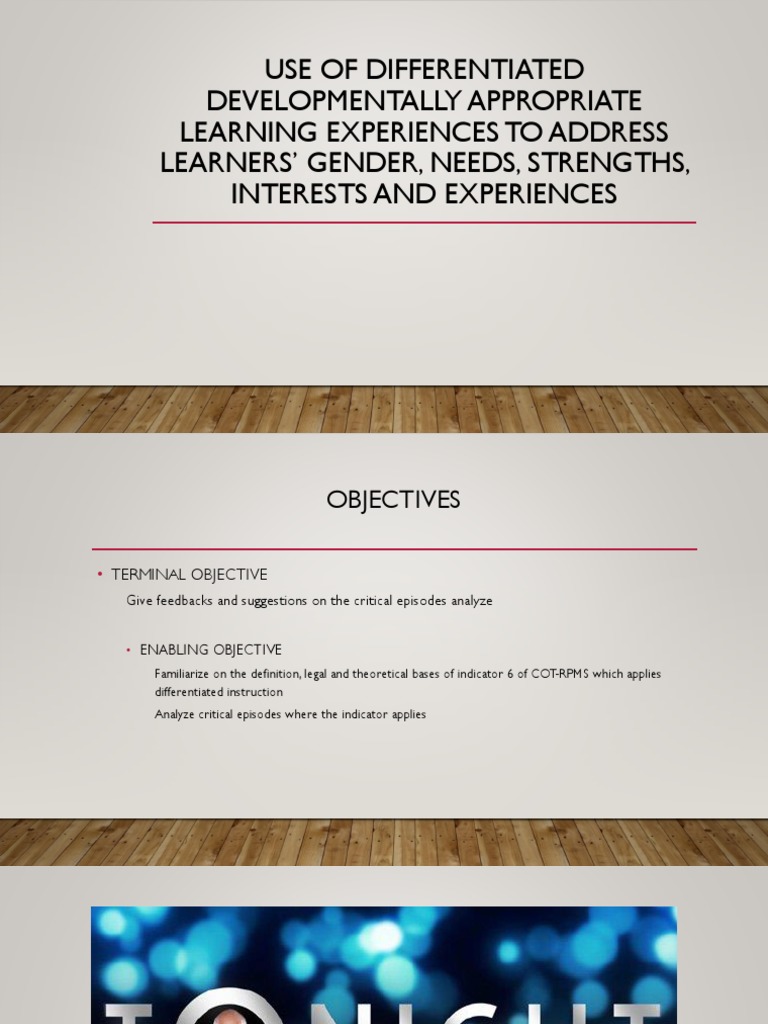 Differentiated Learning for Diverse Needs | PDF | Differentiated ...