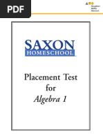Saxon Math Course 1 Workbook PDF | PDF | Mathematics | Worksheet