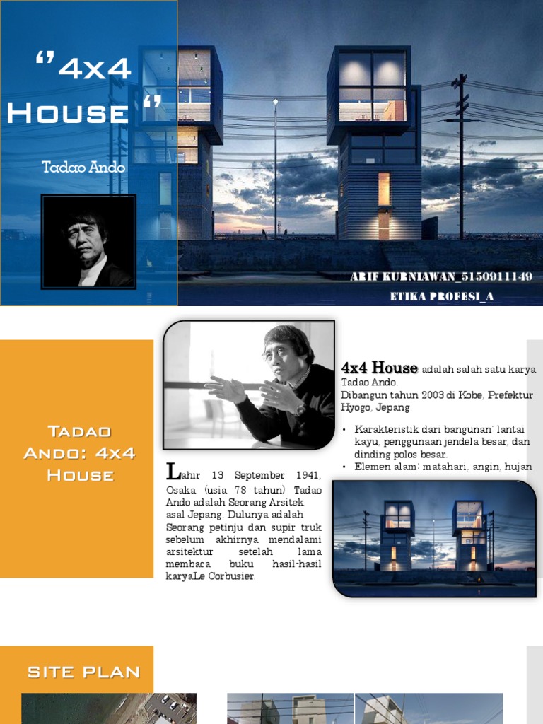4x4 House Karya Tadao Ando di Kobe | PDF