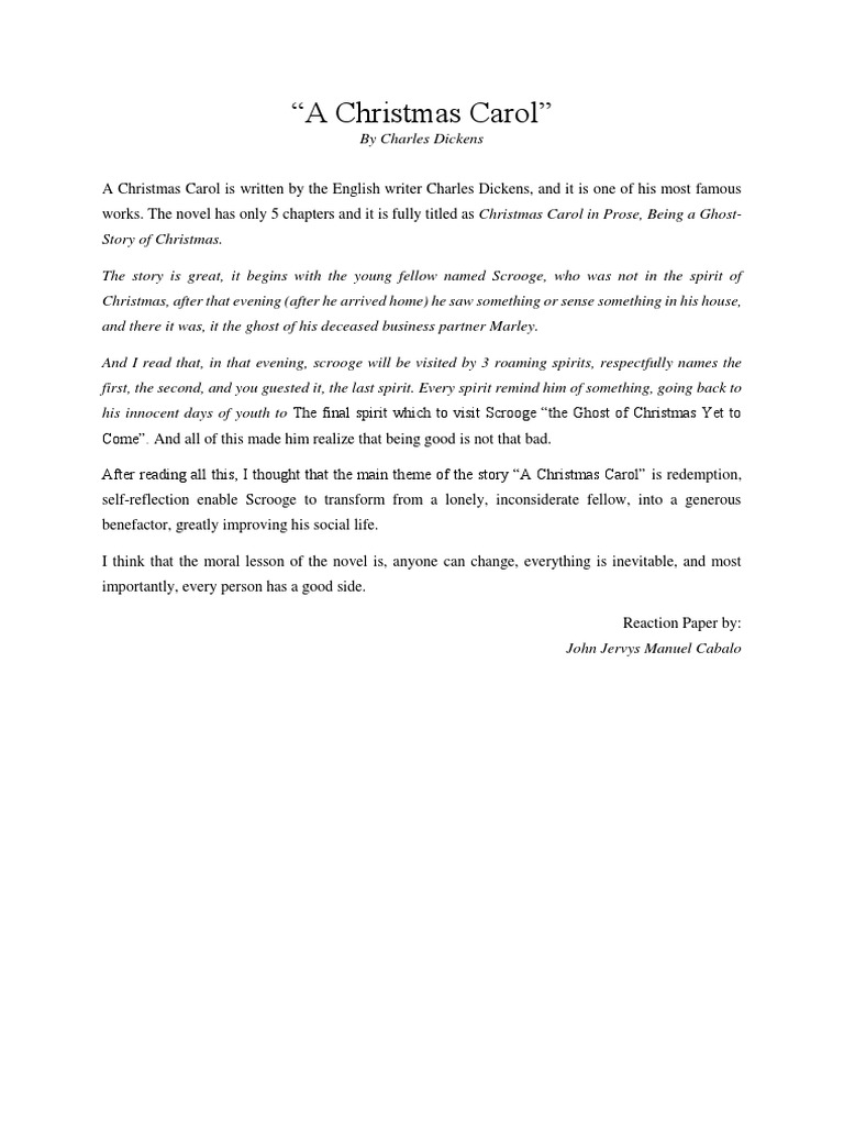 A Christmas Carol | PDF