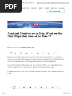 Black Out Procedure For Ship | PDF | Technology & Engineering | Computers