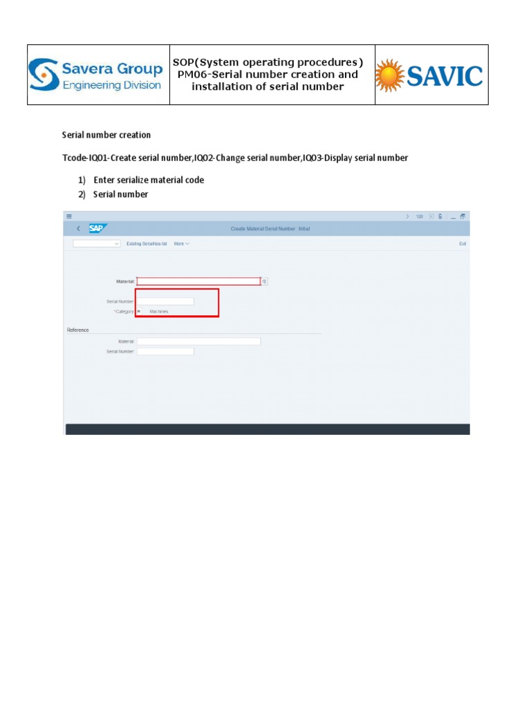 PM06 - Serial Number Process | PDF | Computing | Business