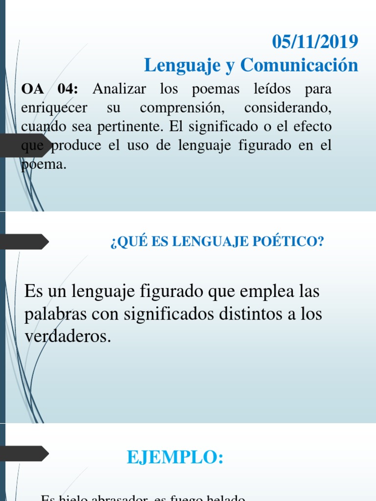 Lenguaje Poético 7b | PDF