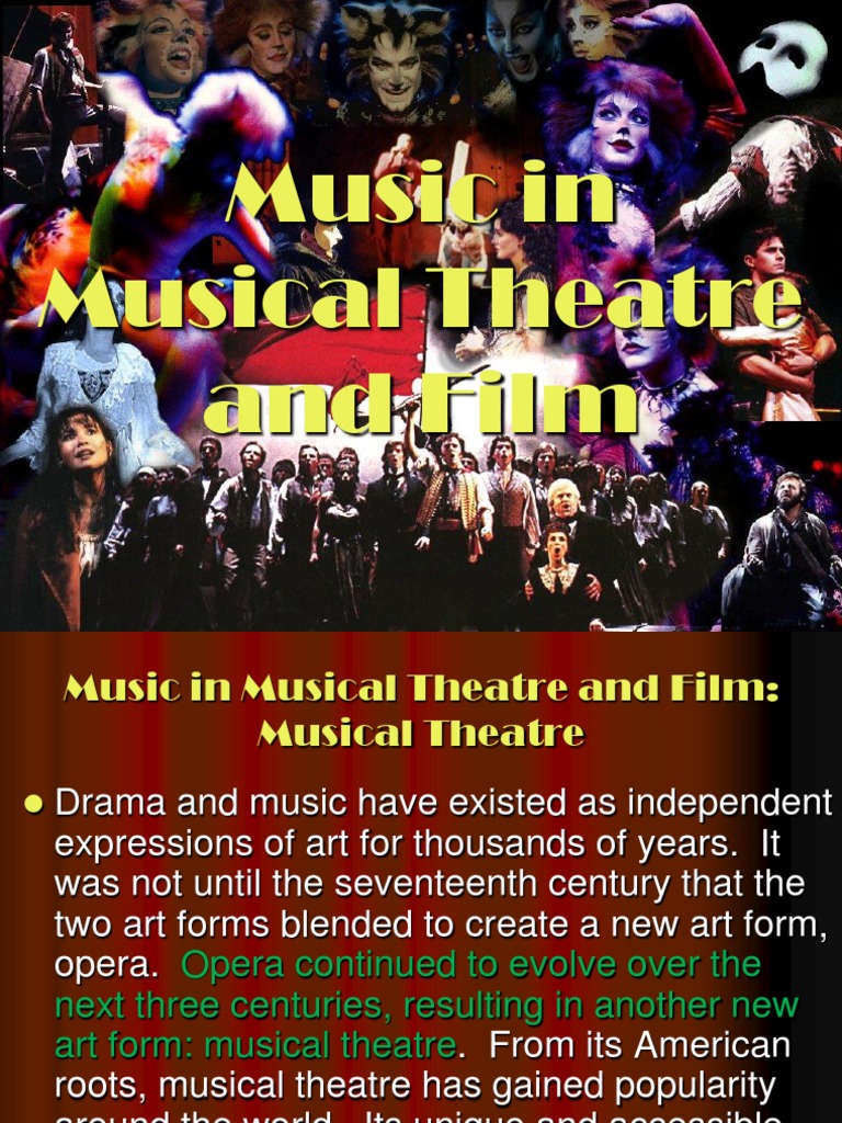Evolution of Musical Theatre History | PDF | Musical Theatre ...
