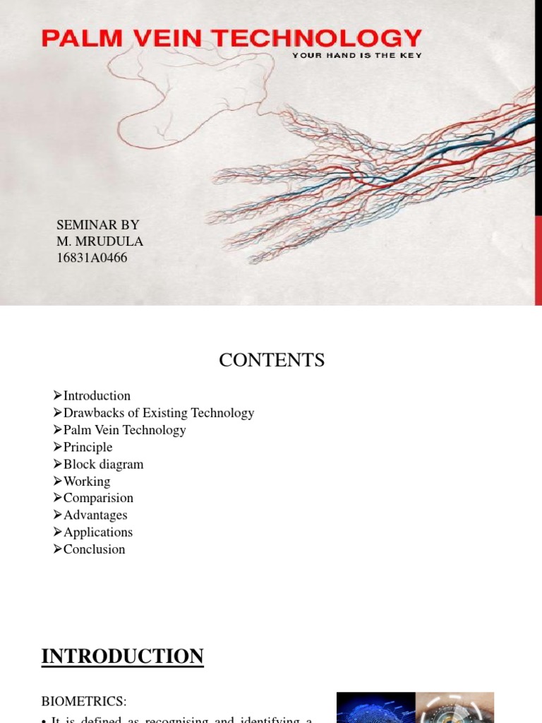 Palm Vein Technology | PDF | Vein | Biometrics