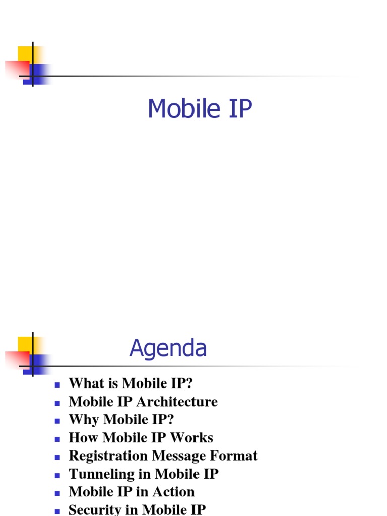 CH - 2 Mobile IP | PDF | Ip Address | Computer Networking