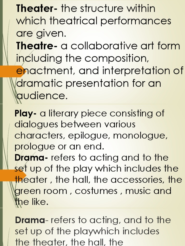 Theater | PDF