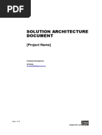 High-Level Solution Design Template | PDF | Design | Databases