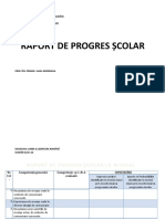 Fisa Progres Scolar Model de Completat | PDF