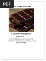 Best Chemistry Investigatory Project - Class XI & XII - Chocolate ...