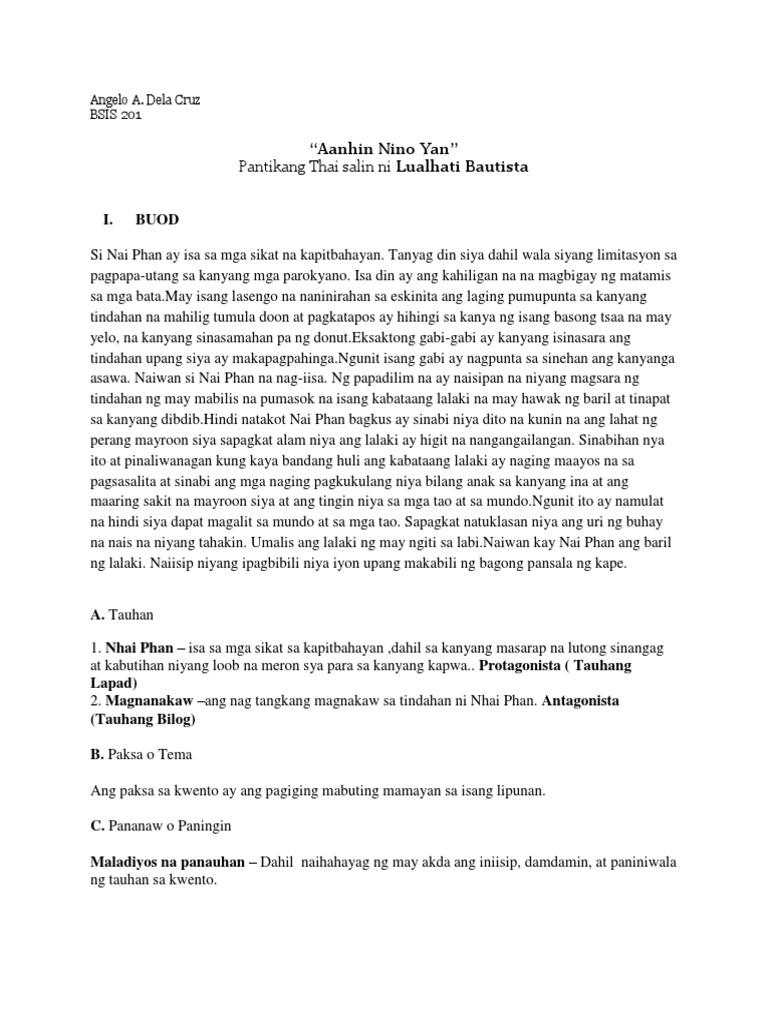 Aanhin Nino Yan | PDF