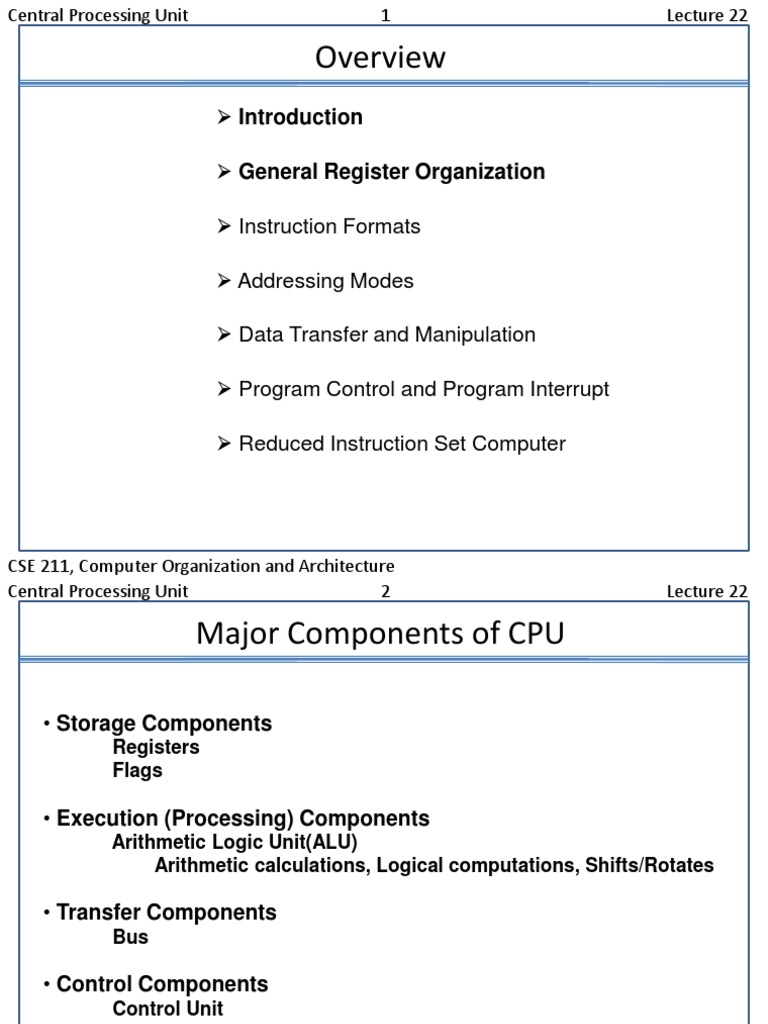 A289676274 23825 16 2019 Chapter4 | PDF | Central Processing Unit | Computer Architecture
