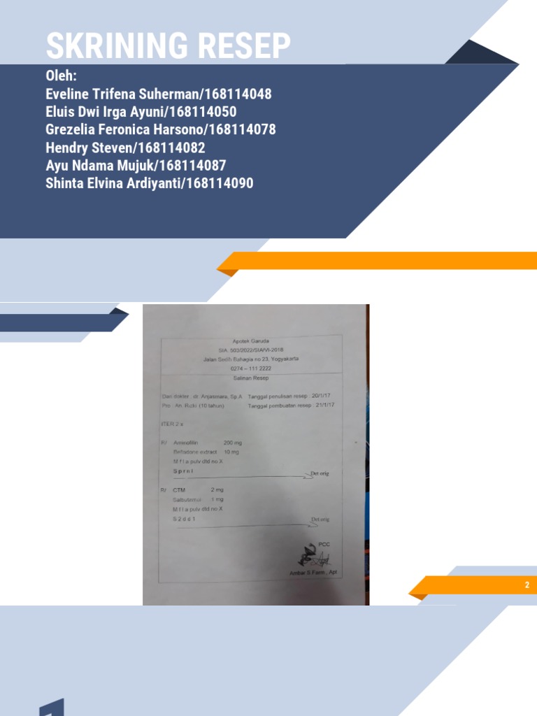 Evaluasi Resep Obat dan Dosis Pasien | PDF | Pengembangan Diri | Sains ...