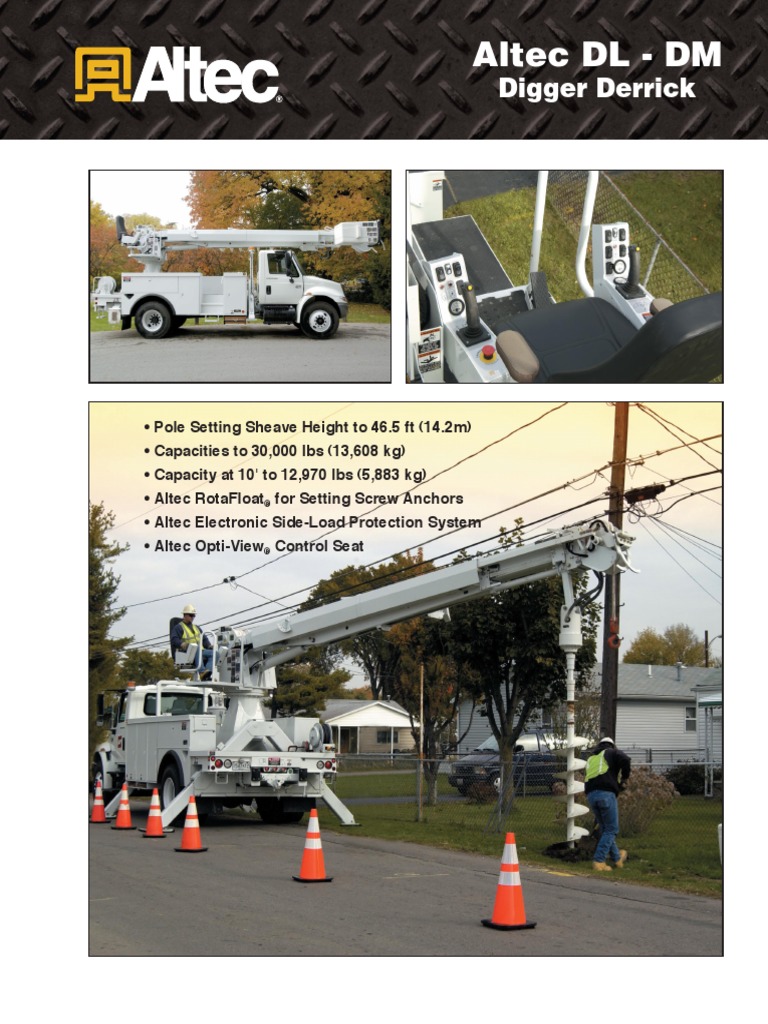 ALTEC DL DM Specifications | PDF | Manufactured Goods | Wheeled Vehicles