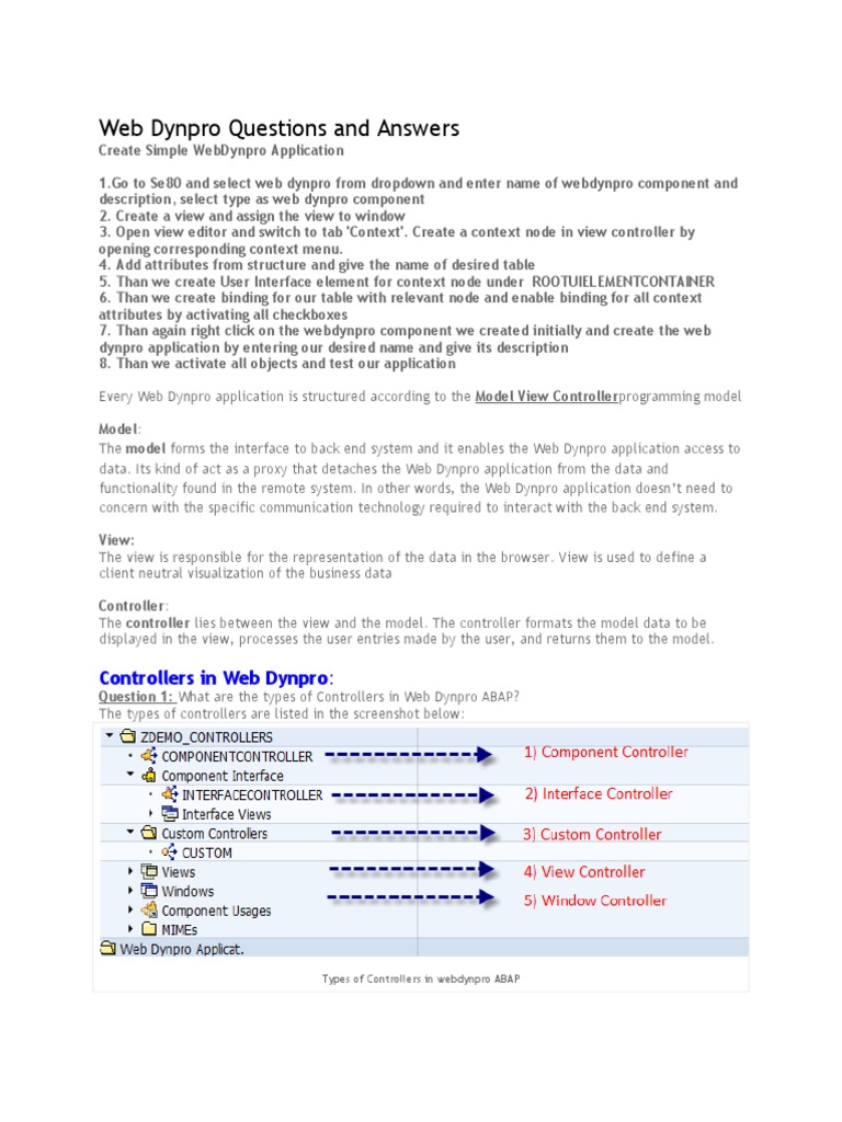 Web Dynpro ABAP Guide for Developers | PDF | Model–View–Controller | World Wide Web