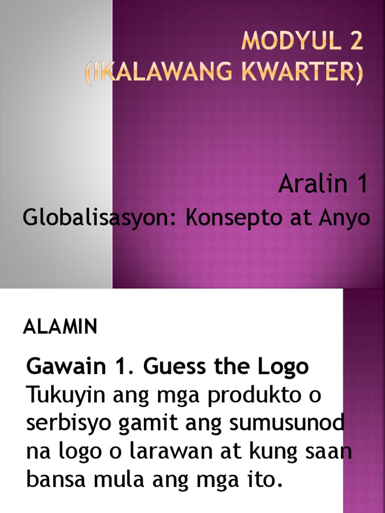 Modyul 2 (Ikalawang Kwarter) PPT - PPSX | PDF
