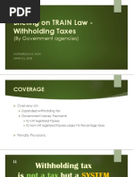 TAMP Guidelines for Withholding Tax | PDF | Taxes | Value Added Tax
