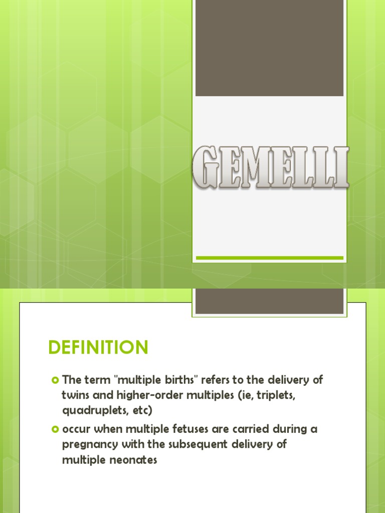 Gemeli | PDF | Fetus | Pregnancy
