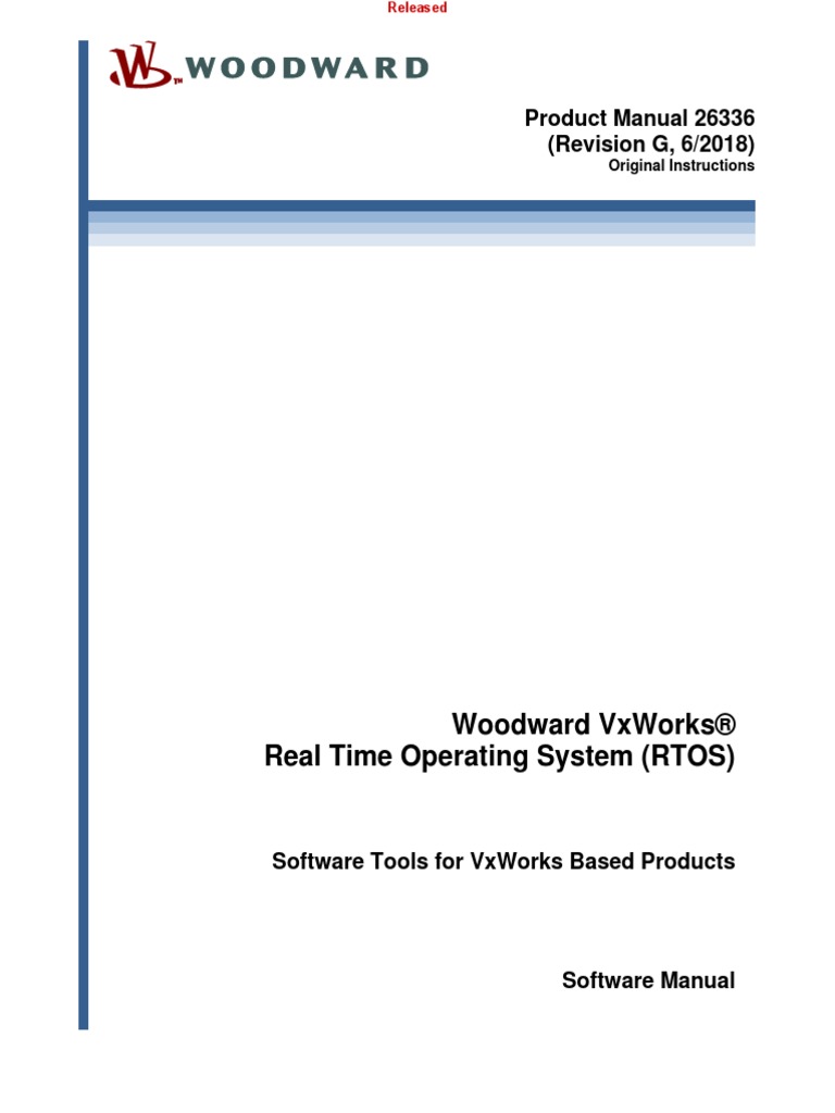Product Manual 26336 (Revision G, 6/2018) : Woodward Vxworks® Real Time Operating System (Rtos ...