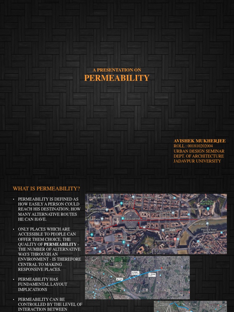 Permeability: A Presentation On | PDF | Land Use | Urban Geography