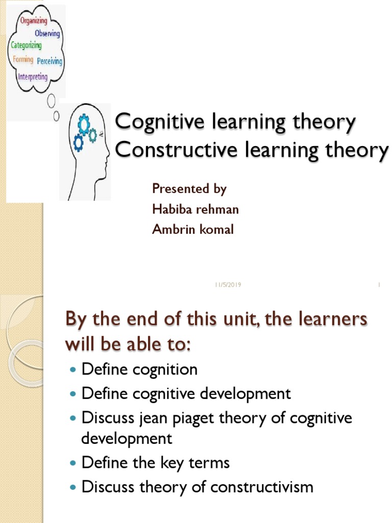 Cognitive and Constructivist Learning Theories | PDF | Constructivism ...