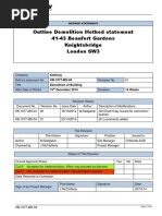 Method Statement For Demolition of Building Structures 1 | PDF | Demolition