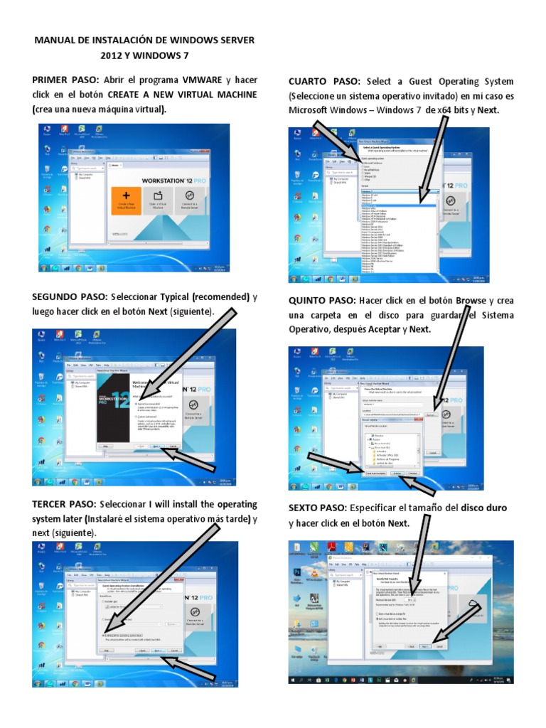 Manual de Instalación de Windows Server 2012 y Windows 7 | Descargar ...