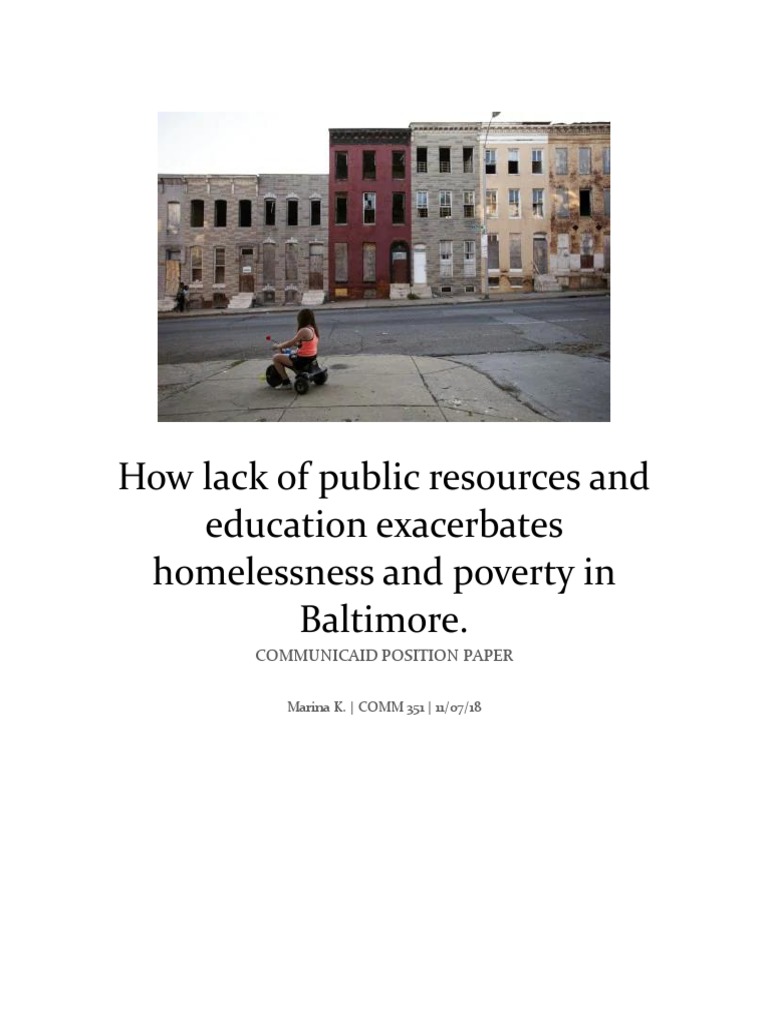 Position Paper | PDF | Poverty | Poverty & Homelessness