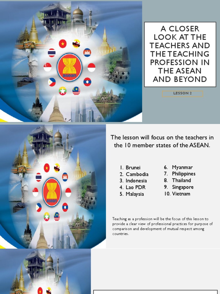 A Closer Look at The Teachers and The Teaching Profession in The Asean ...
