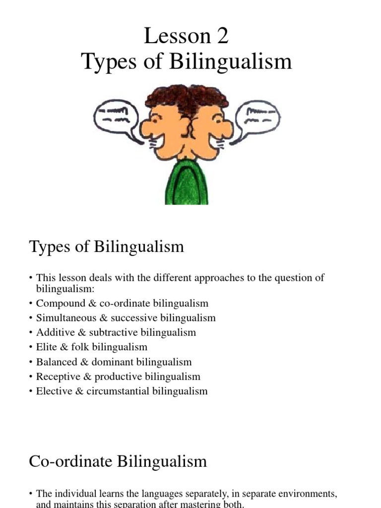 Types of Bilingualism Part 1 | PDF | Multilingualism | Second Language
