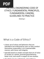 Civil Engineers Ethics Code PICE | PDF | Engineer | Engineering