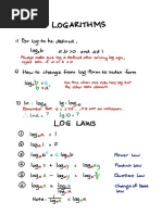 Logarithm DPP For Class 11 | PDF | Logarithm | Numbers