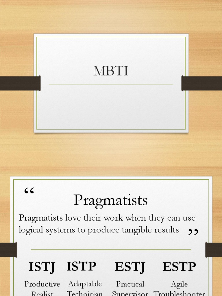 Mbti Pdf Psychological Concepts Psychology