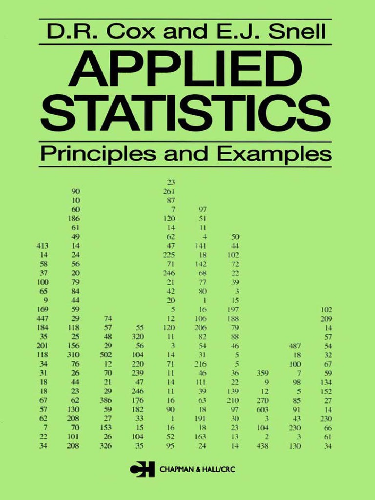Pub Applied Statistics Principles and Examples | PDF | Data Analysis ...