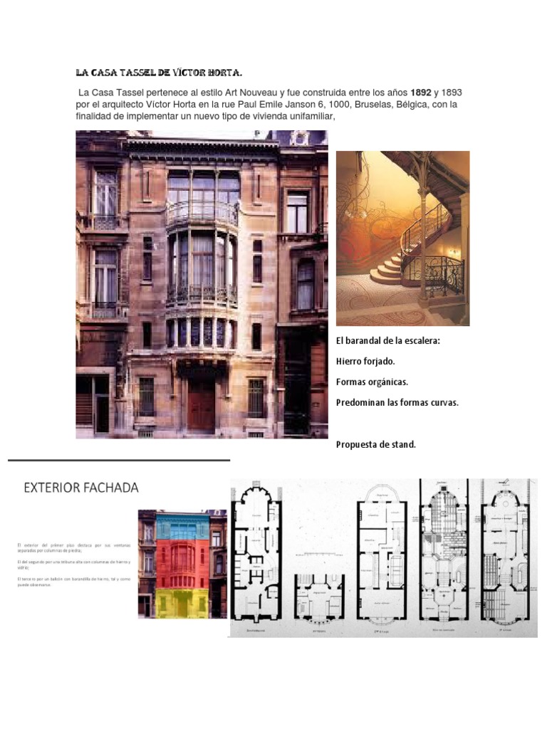 La Casa Tassel de Víctor Horta | PDF