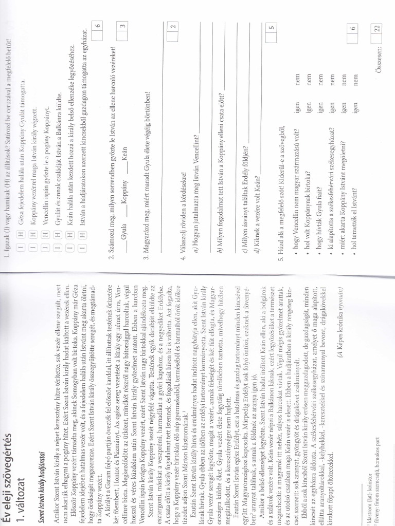 Irodalom Felmero 6.o. | PDF