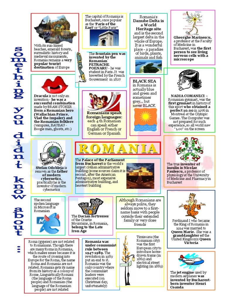 Romania - English Lesson | PDF | Romania | Romani People