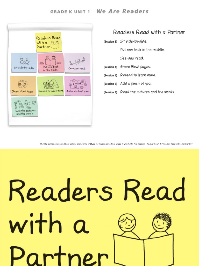 Readers read Lucy calkins