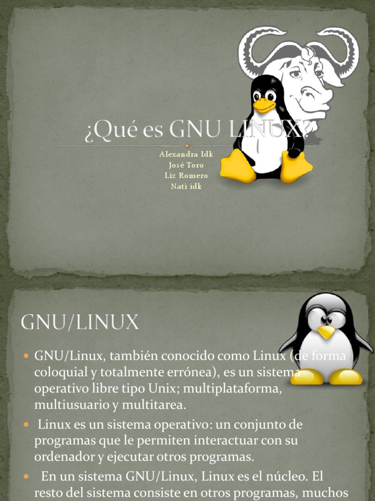 Qué Es Gnu Linux | PDF | Distribución de Linux | Sistema operativo